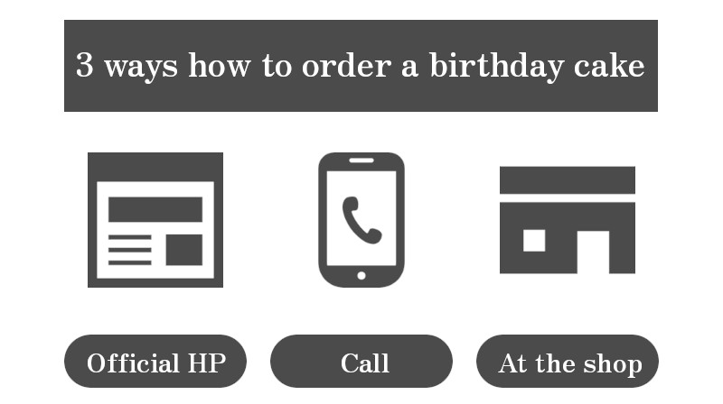 birthday cake reservation page - モンナンジュスイーツ